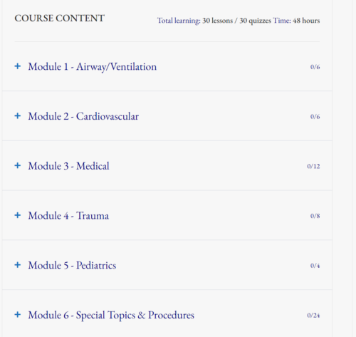 Paramedic Recertification – 48 hours – Aieme